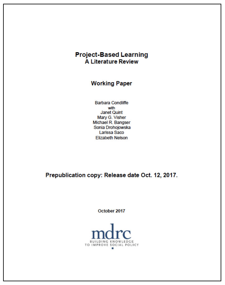 Research Publications | PBLWorks